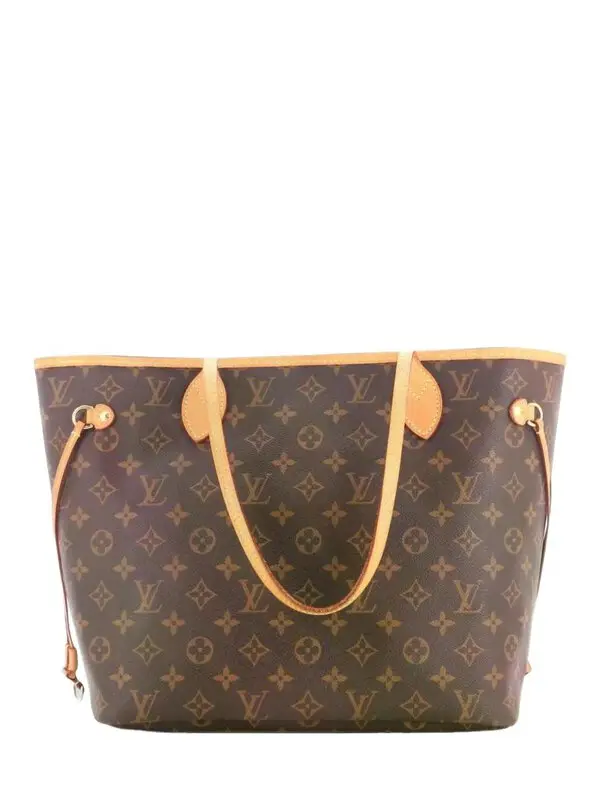 LOUIS VUITTON Neverfull Nm Monogram Canvas Mm Tote Bag - Brown