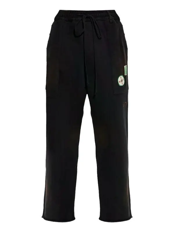SONG FOR THE MUTE Patch-detail Track Pants - Black