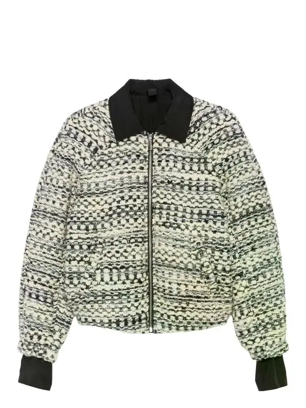 MARBELL Kirsten Tweed Puffer Jacket - Neutrals