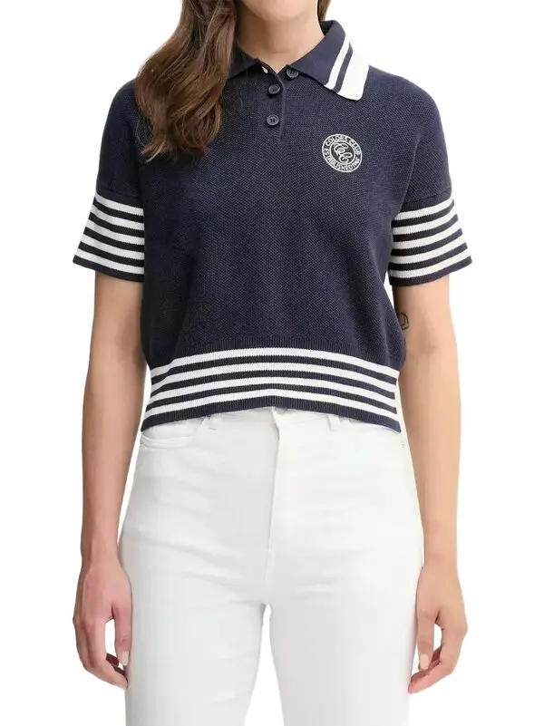 BENETTON Logo-embroidered Sweater - Blue