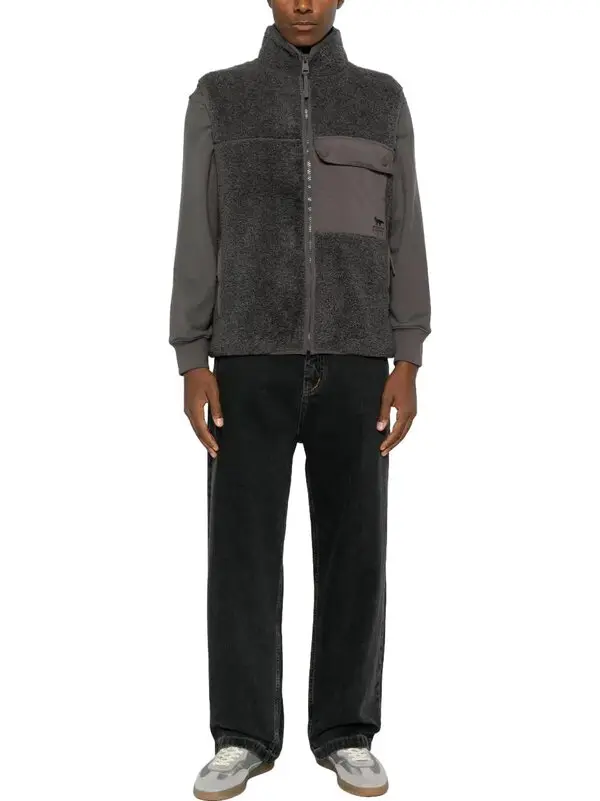 Maison Kitsuné Fleece Gilet - Grey
