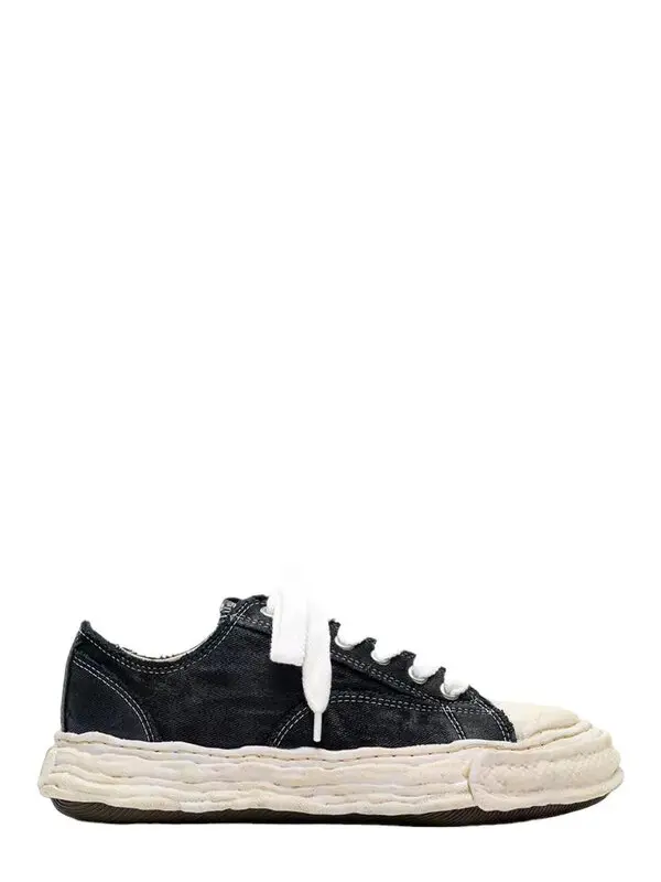 Mihara Yasuhiro Peterson 23 Og Sole Brushed-twill Low-top Sneakers - Black