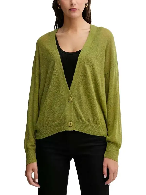 BENETTON V-neck Cardigan - Green