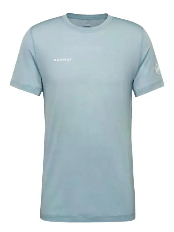 MAMMUT Tree Wool Logo-print Short-sleeve T-shirt - Blue