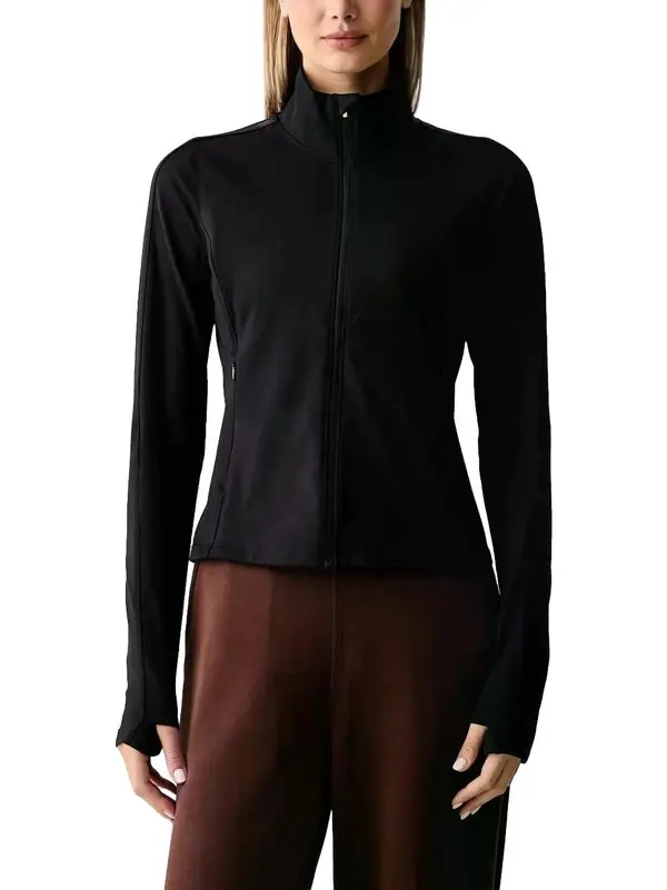 CASALL Zip-up High-neck Jacket - Black