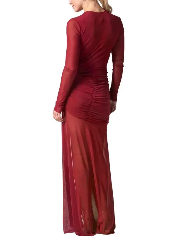 JBQ Serene 2.0 Ruched Maxi Dress - Red