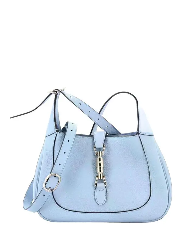 Gucci Jackie 1961 Leather Small Shoulder Bag - Blue