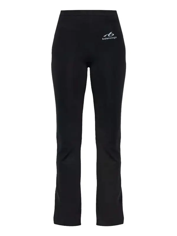 Balenciaga Logo-print Leggings - Black