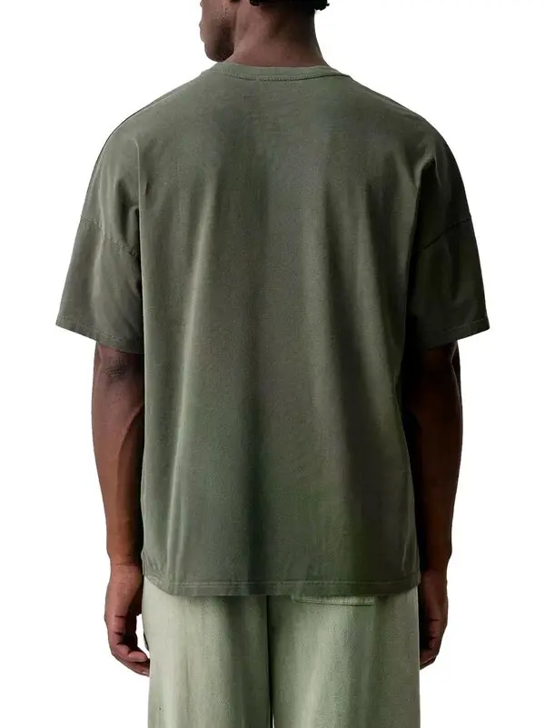 American Vintage Fizvalley Dropped-shoulder T-shirt - Green