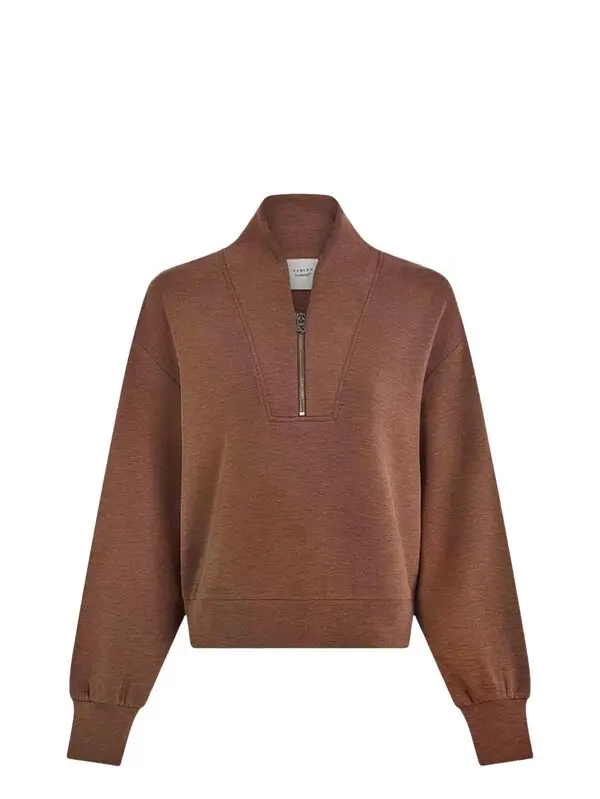 Varley Davidson Quarter-zip Sweatshirt - Brown