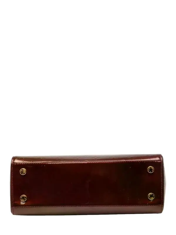 LOUIS VUITTON 2010 Monogram Vernis Brea Mm Satchel - Red
