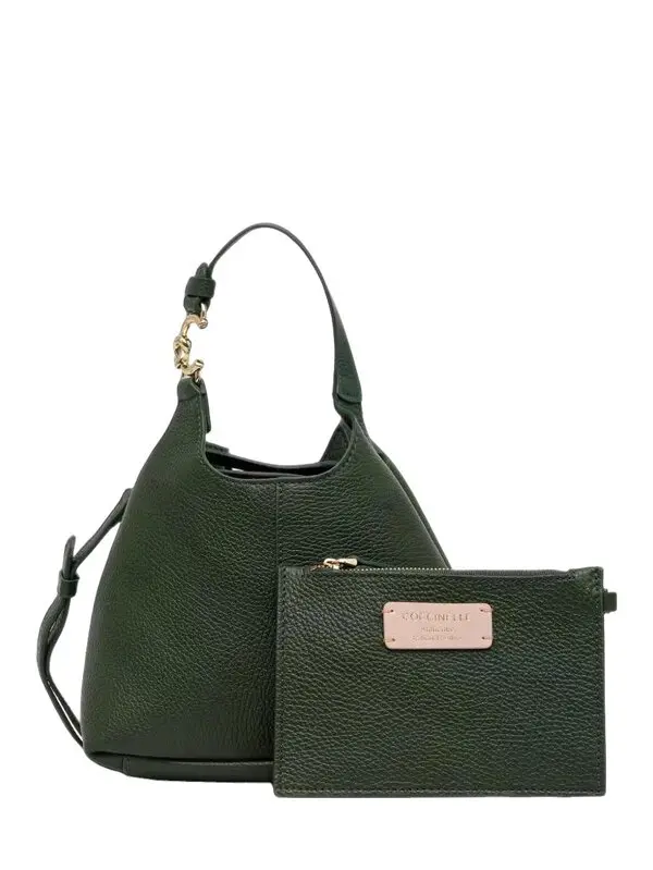 COCCINELLE Small C-easy Leather Tote Bag - Green