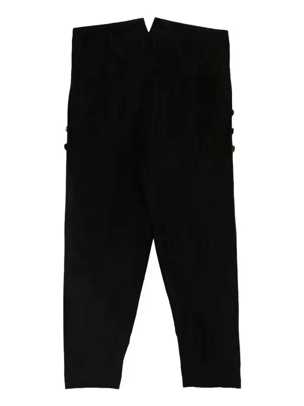 NUDE:MASAHIKO MARUYAMA Pleated Tapered Trousers - Black