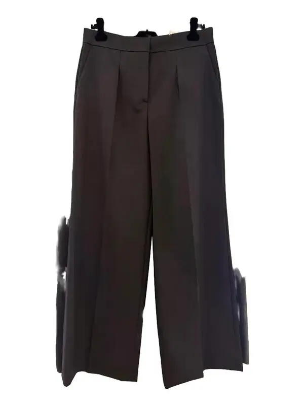 Givenchy Pleated Wide-leg Tailored Trousers - Black