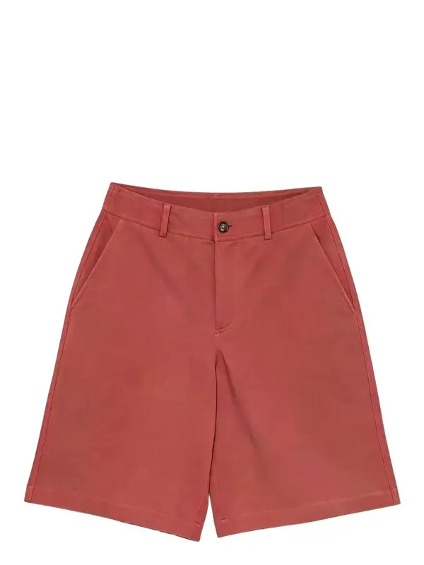 Brunello Cucinelli Contrast-stitch Shorts - Red