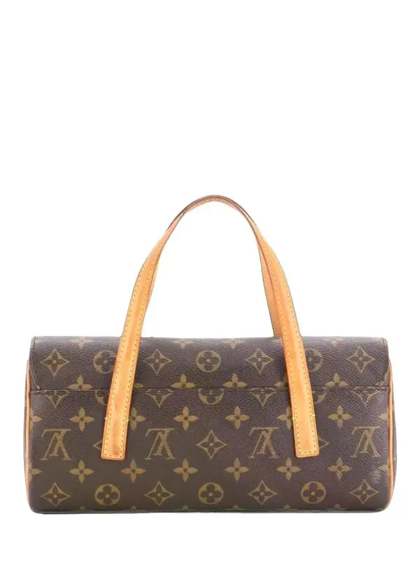 LOUIS VUITTON Sonatine Handbag Monogram Canvas Satchel - Brown