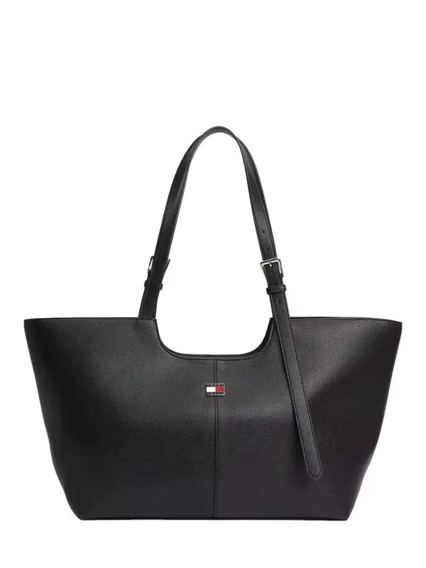 Tommy Hilfiger Logo-plaque Shoulder Bag - Black