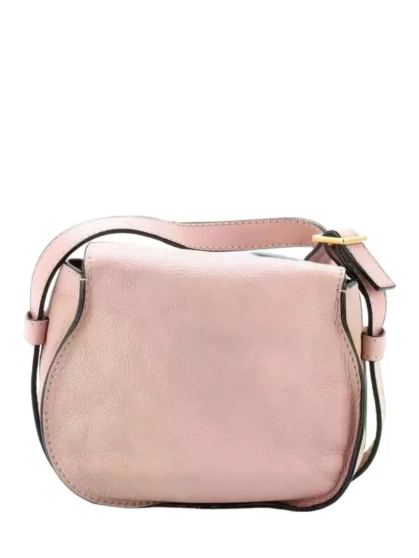 Chloé Marcie Leather Small Crossbody Bag - Pink
