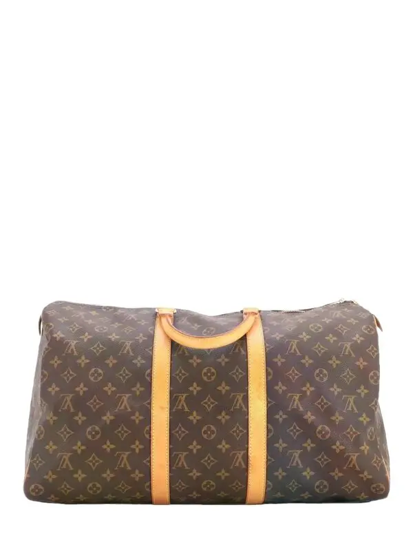 LOUIS VUITTON Keepall Bag Monogram Canvas 50 Travel Bag - Brown