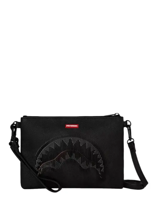 SPRAYGROUND Disappearing Shark Clutch Bag - Black