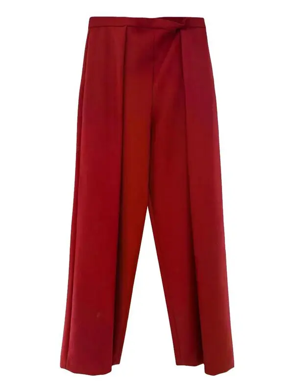 Maison Rabih Kayrouz High-waisted Pleated Trousers - Red