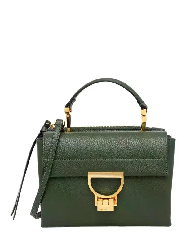 COCCINELLE Small Arlettis Leather Tote Bag - Green