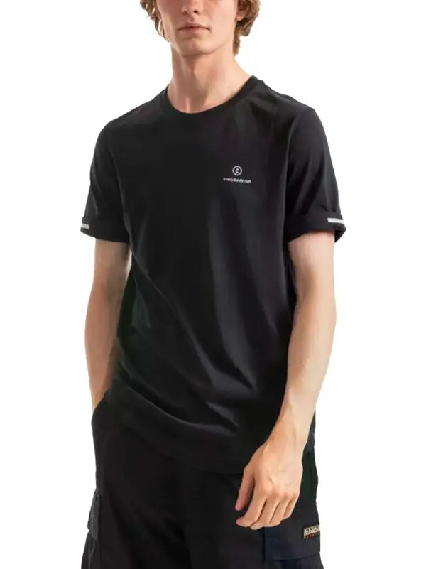 CIELE Logo-print Crew-neck T-shirt - Black