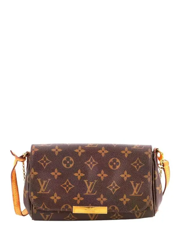 LOUIS VUITTON Favorite Handbag Monogram Canvas Pm Clutch Bag - Brown