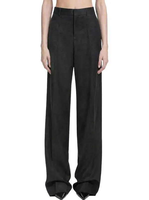 PETAR PETROV Easy Order Wide-leg Wool Trousers - Grey