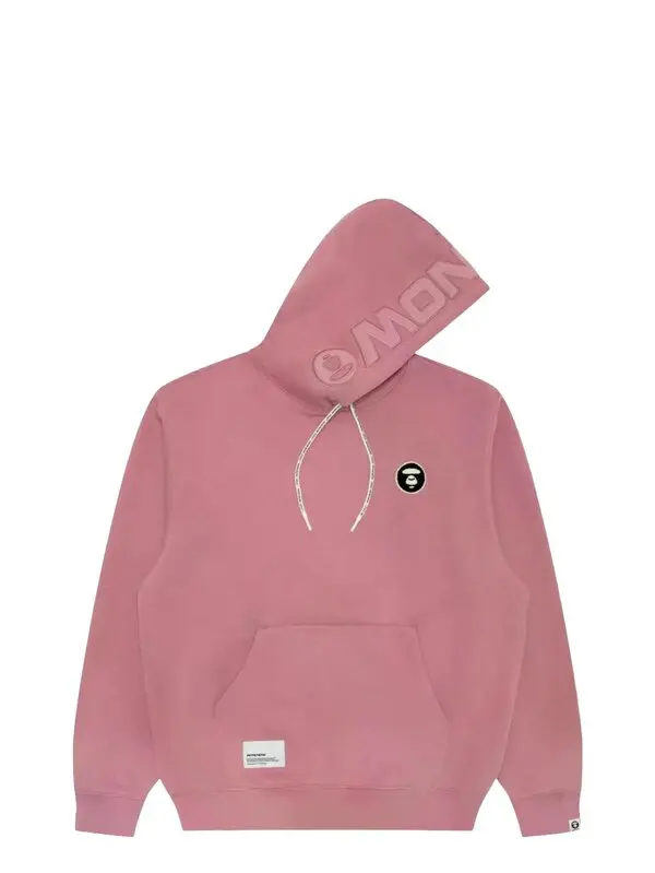 AAPE BY *A BATHING APE Logo-patch Drawstring Hoodie - Pink