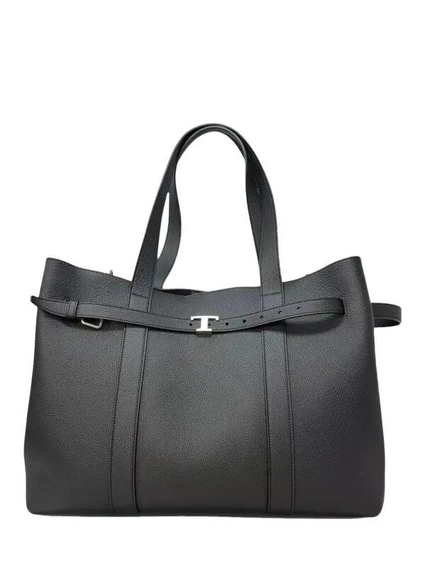 TOD'S Shopping Bag In Leather Large - Black