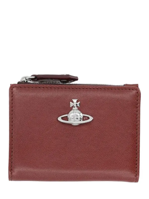 VIVIENNE WESTWOOD Portacarte Slim Con Orb - Brown