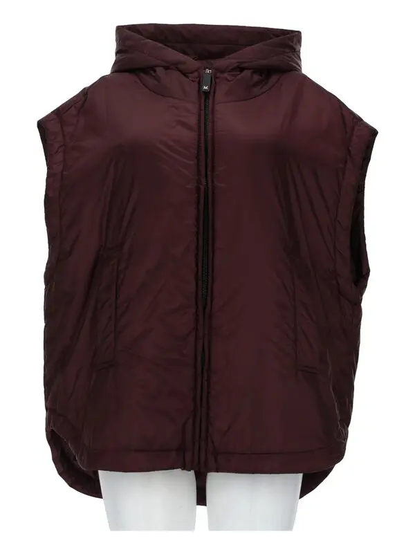 Max Mara Gilet Imbottito Con Cappuccio - Multicolor