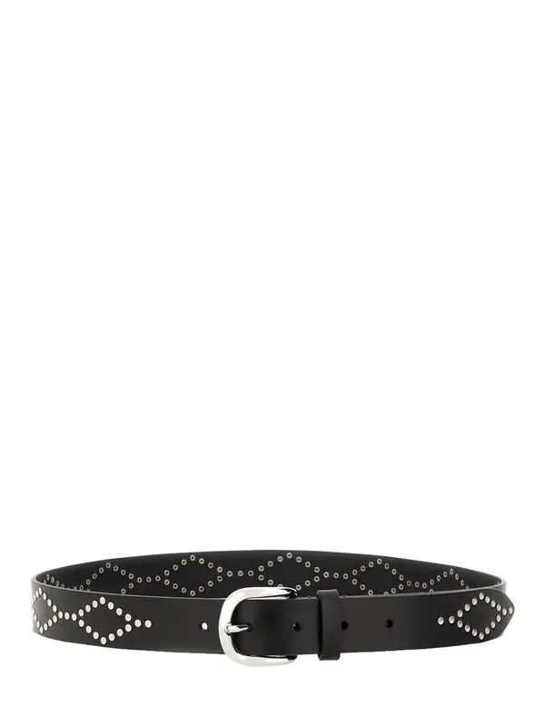 Isabel Marant Étoile Cintura Liliana Con Borchie - Black