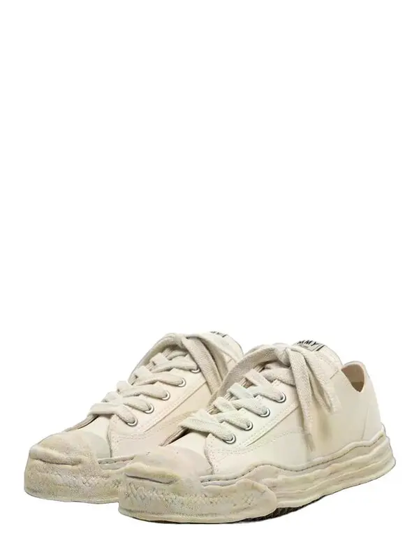 Mihara Yasuhiro Hank Og Sole-waxed Low-top Sneakers - Neutrals