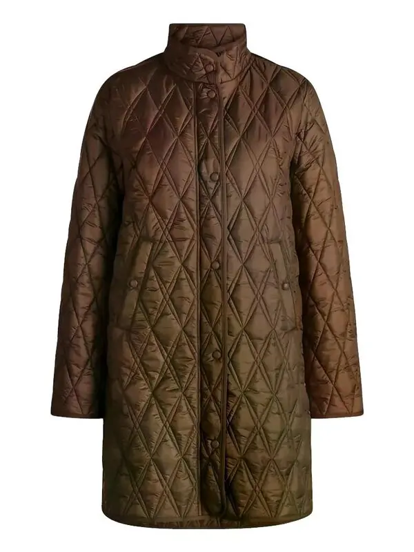 BETTY BARCLAY Diamond-quilted Coat - Brown