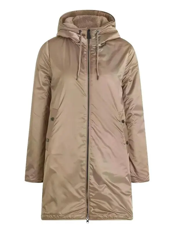 BETTY BARCLAY Reversible Faux-fur Coat - Brown