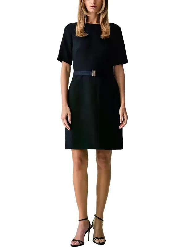 JOOP! Belted Short-sleeve Mini Dress - Blue