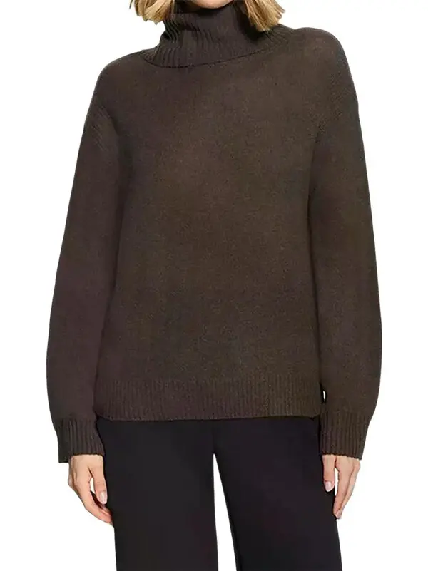 BETTY BARCLAY High-neck Cashmere Sweater - Brown