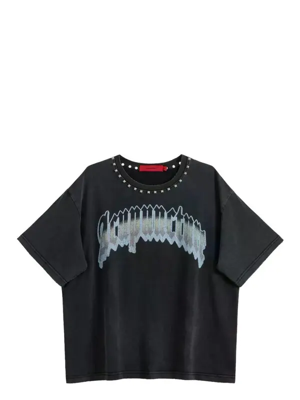 ACUPUNCTURE 1993 Punker Tee Logo-print T-shirt - Black