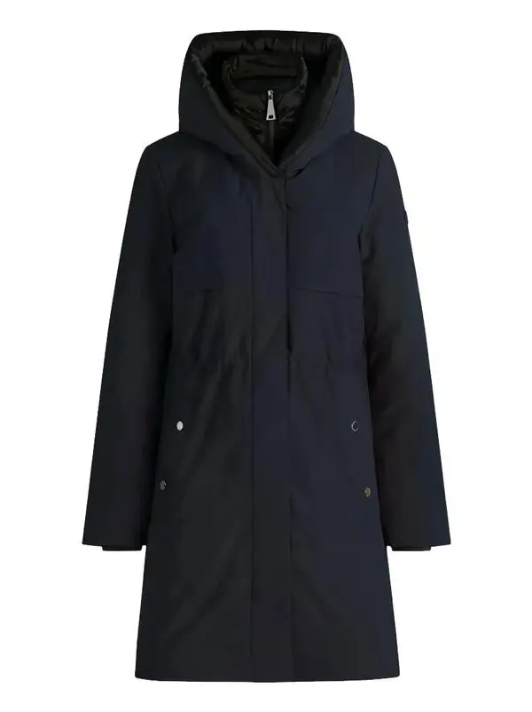 BETTY BARCLAY Hooded Quilted Coat - Blue