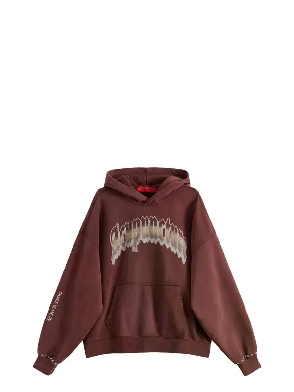 ACUPUNCTURE 1993 Graphic-print Hoodie - Brown
