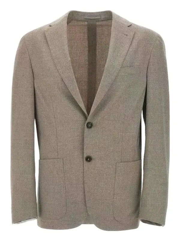 Corneliani Narrow-lapel Two-button Blazer - Neutrals