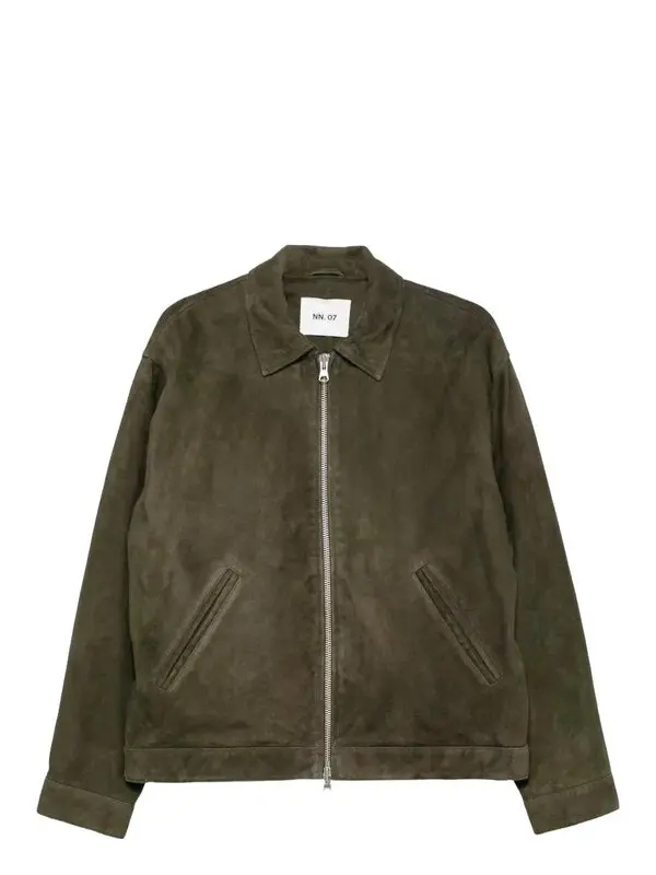 Nn07 Petrus Suede Jacket - Green