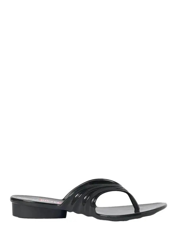 Melissa X Diesel Quantum Ribbed Sandals - Black