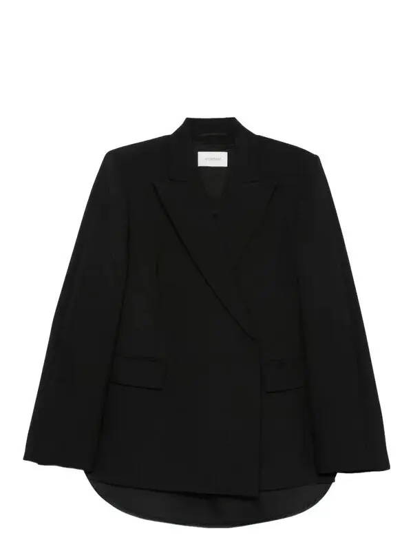 Sportmax Double-breasted Blazer - Black