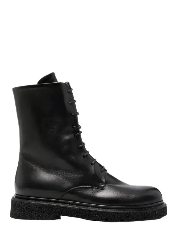 GUGLIELMO ROTTA Koby Lace-up Leather Boots - Black