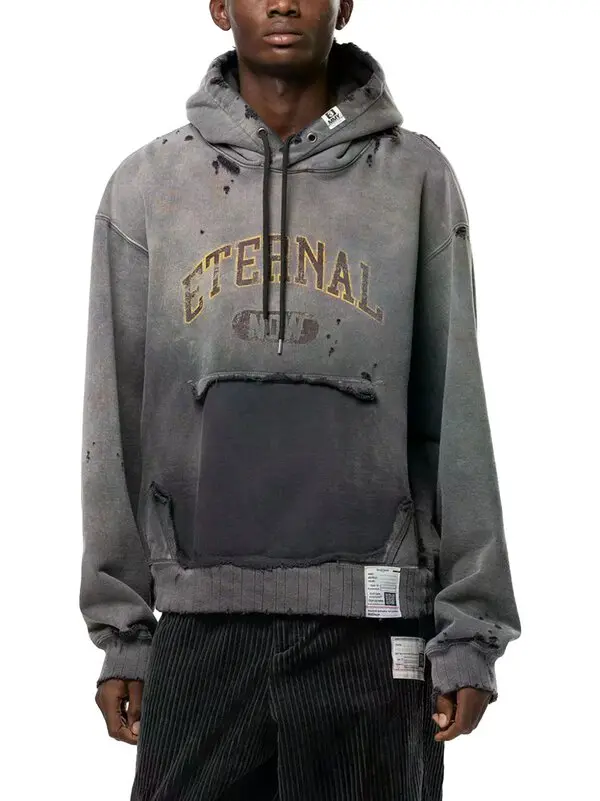 Mihara Yasuhiro Sun-faded Like Hoodie - Grey