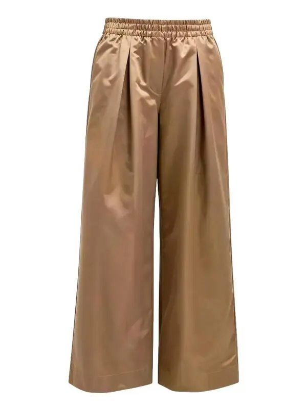 Brunello Cucinelli Pleated Palazzo Pants - Brown