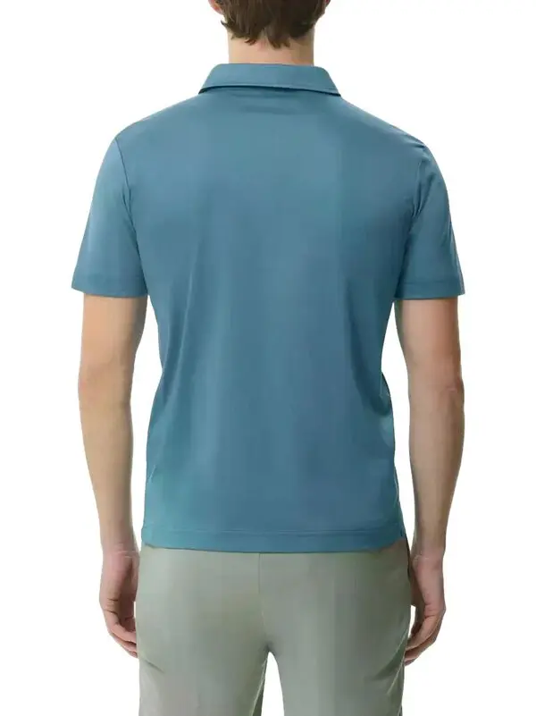 VALENZA Zip-collar Polo Shirt - Blue